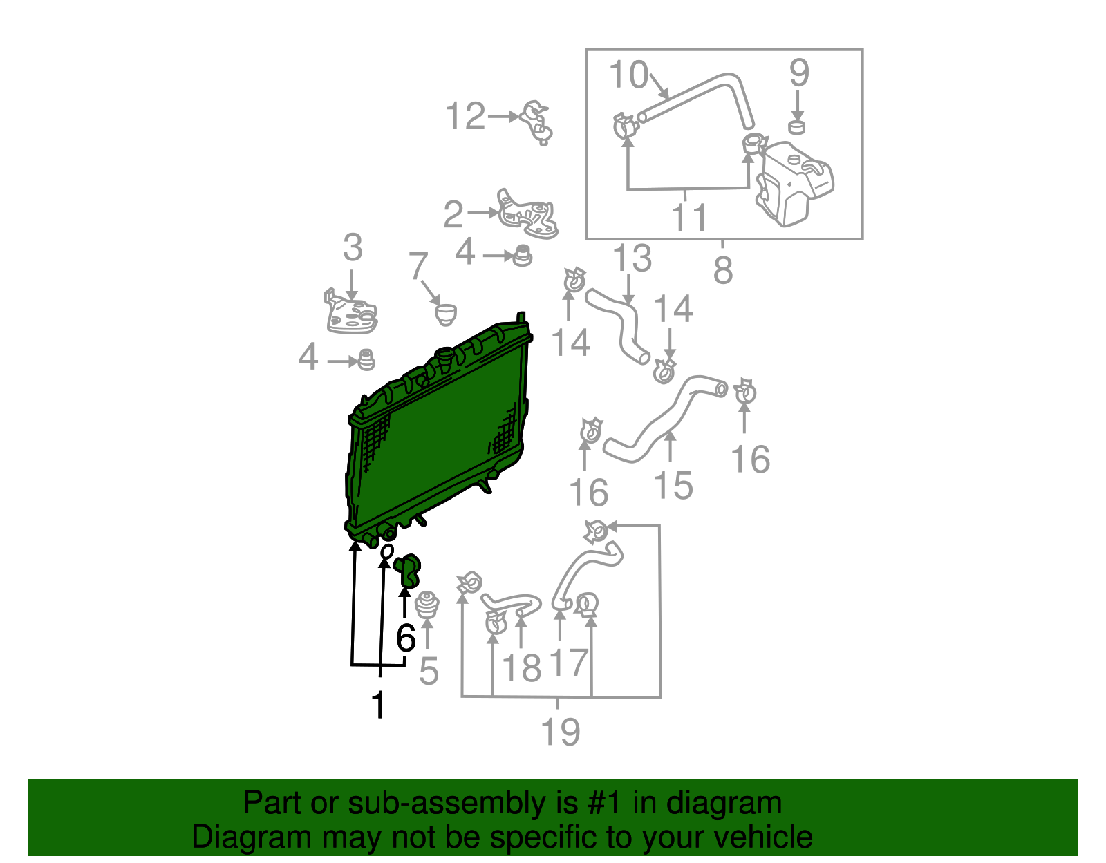 21460-4Z000 - Radiator 2001 Nissan Sentra | Boro Nissan Parts