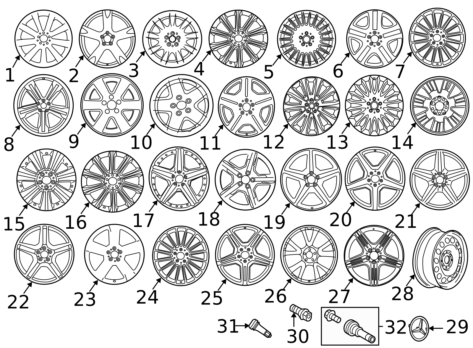 6-6-47-0206 - Hub Cap / Wheel Hub, Chrome Raised Star 2005-2025 ...