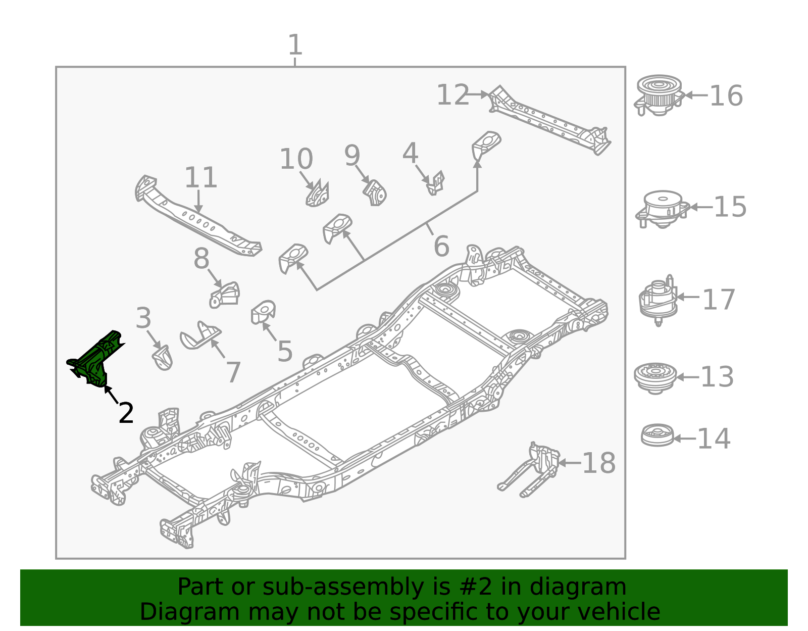 2024-2025 Jeep Wrangler Rail End 68638764AB | Mopar Parts Canada