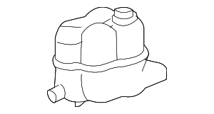 8L2Z-8A080-B - Reservoir Tank 2006-2010 Ford | Big 3 Auto Parts