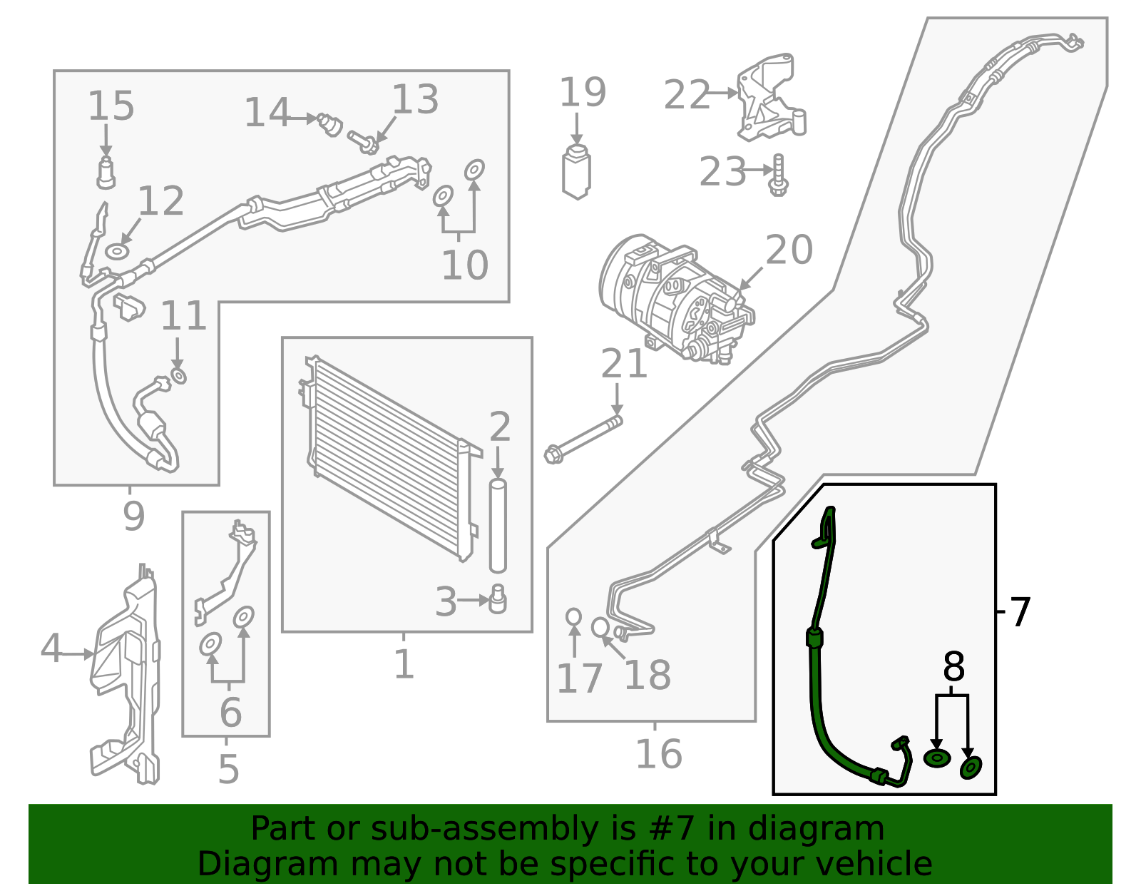 Hyundai - 97762-P6000 - Discharge Hose - 2024-2025 Hyundai Santa Fe ...