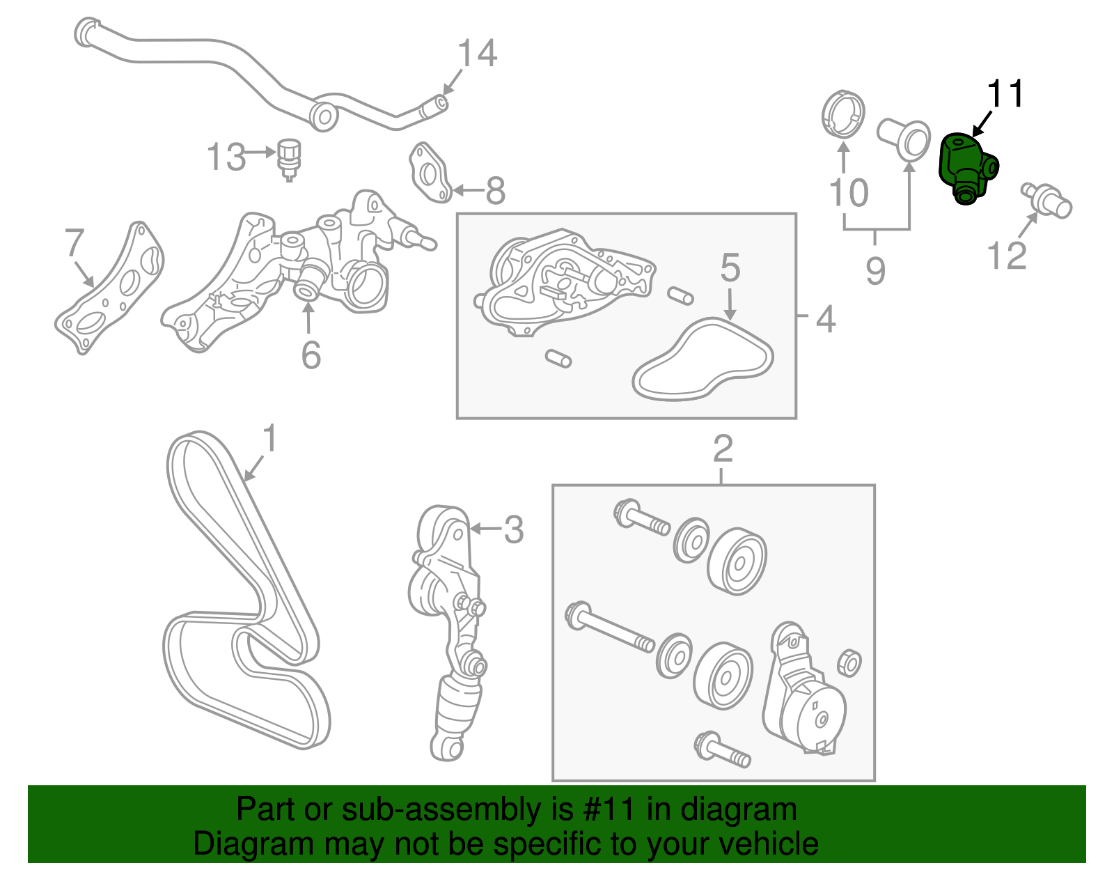 19311-RJA-A00 - Water Outlet 2005-2010 Honda | Honda Parts Online