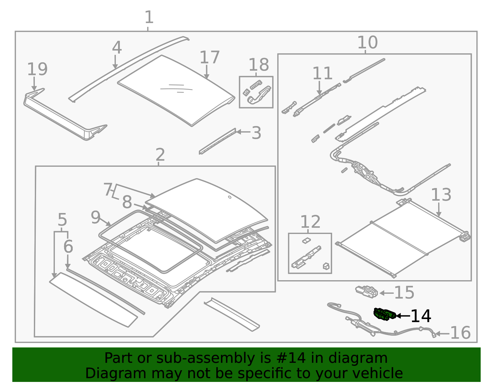 81680-L1100 - High-Quality Sunroof Motor for 2021-2023 Hyundai Sonata ...