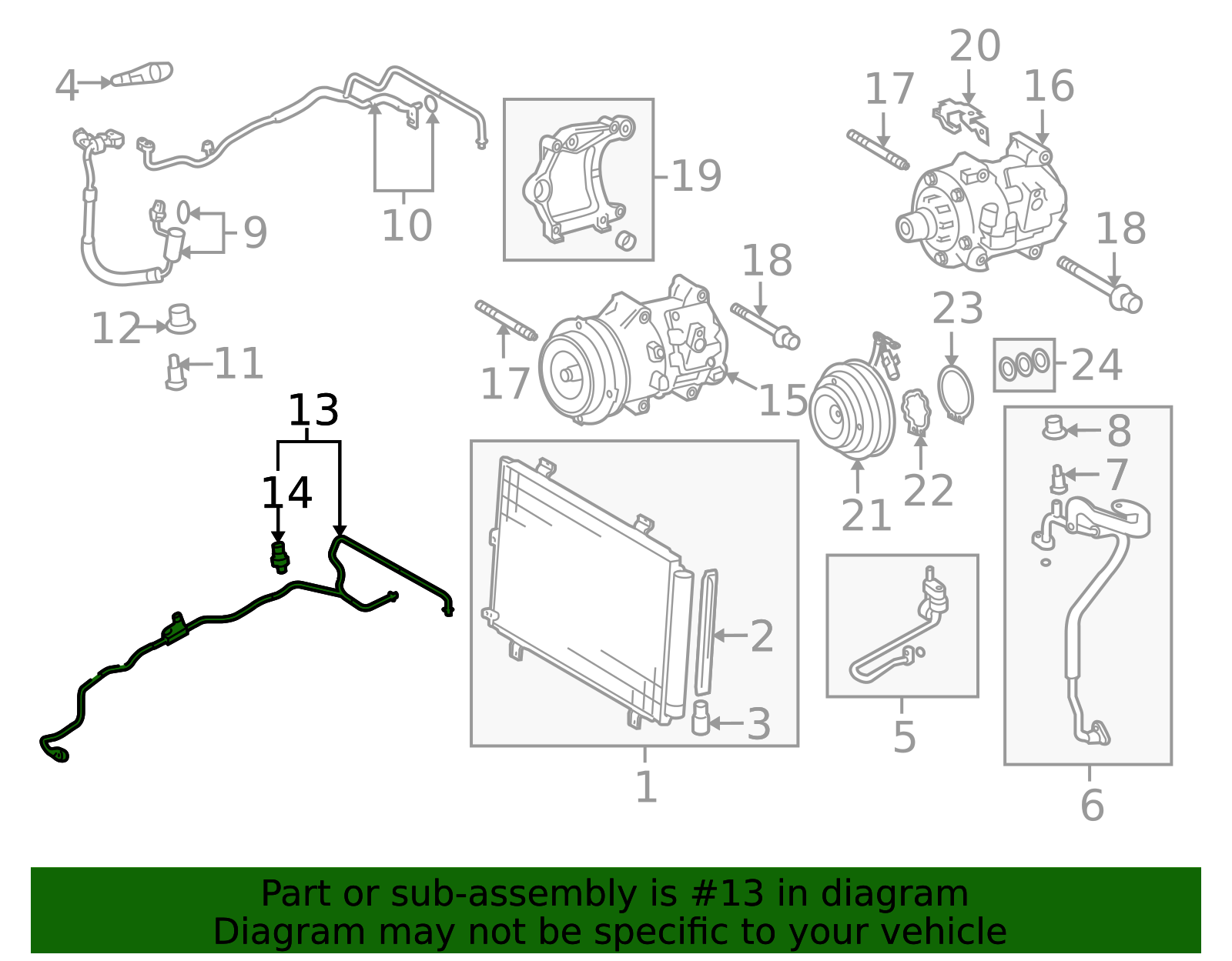 2011-2013 Toyota Highlander | Liquid Line | 88716-0E190 | OEM Vehicle Parts
