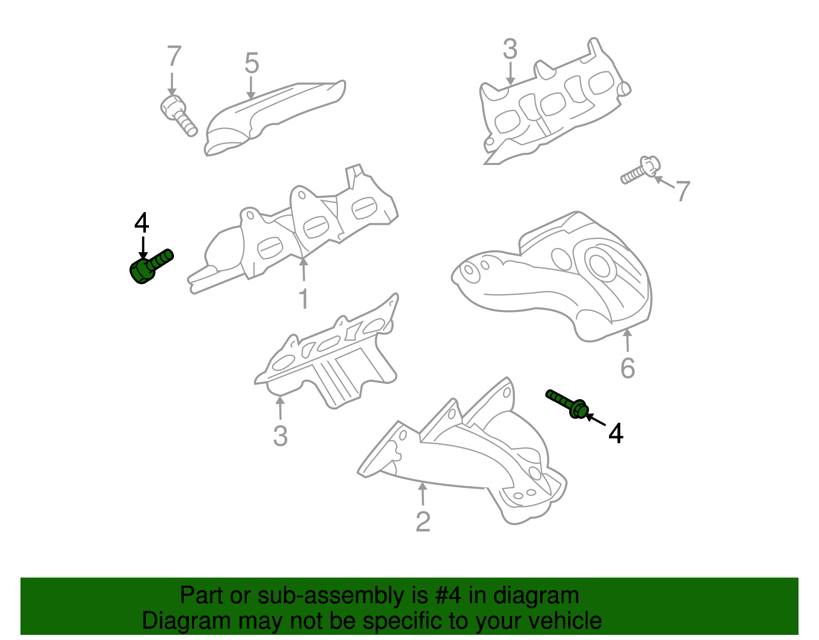 1997-2017 GM M8x1.25x30.7 Multi-Purpose Bolt 11547135 | NewGMParts.com