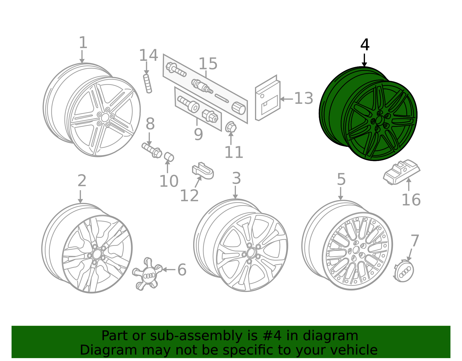 4F0-601-025-BA - Wheel, Alloy 2009-2011 Audi | Audi Parts Store