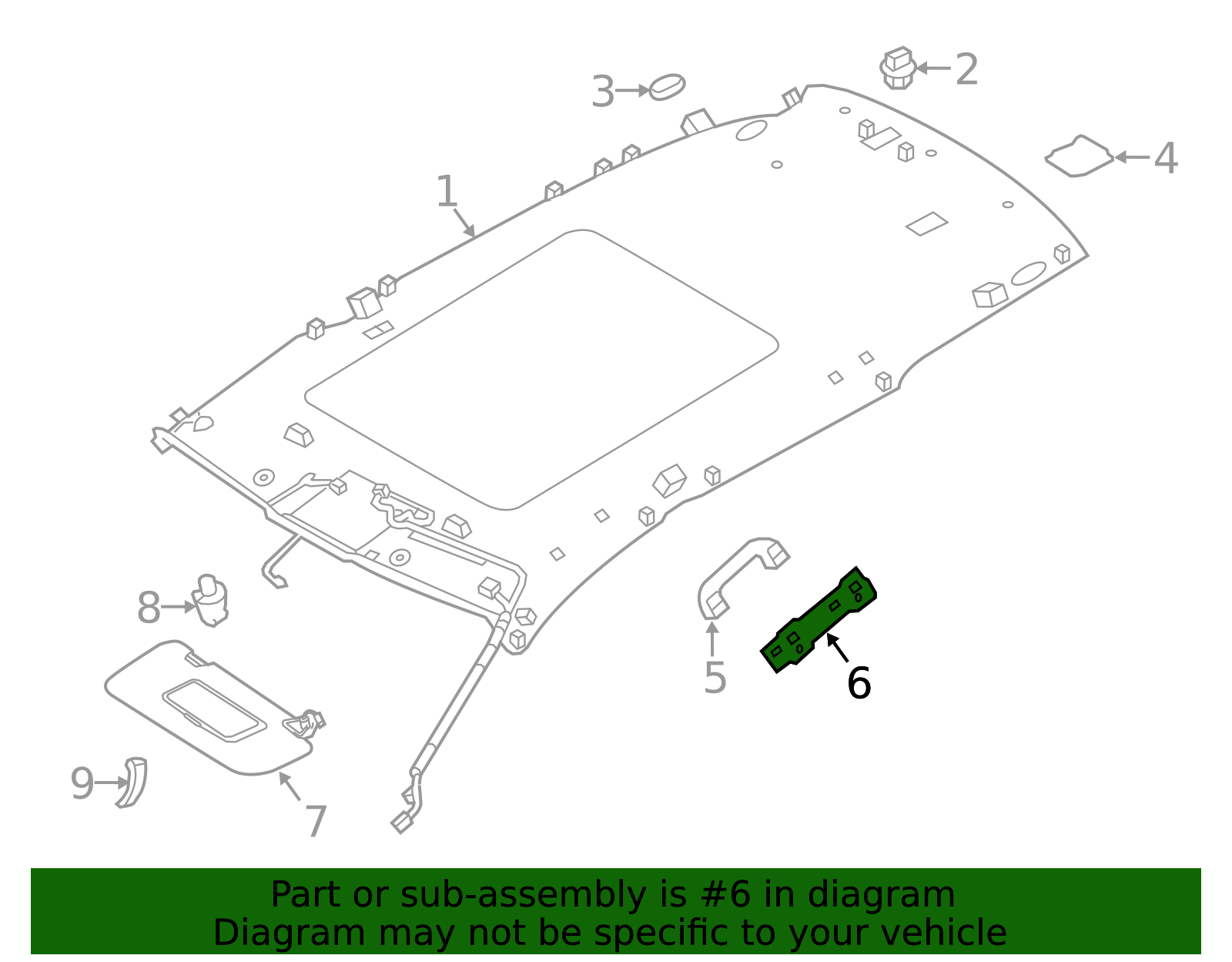 2014-2020 Nissan Rogue Assist Strap Bracket 73944-4CL0A | QuirkParts
