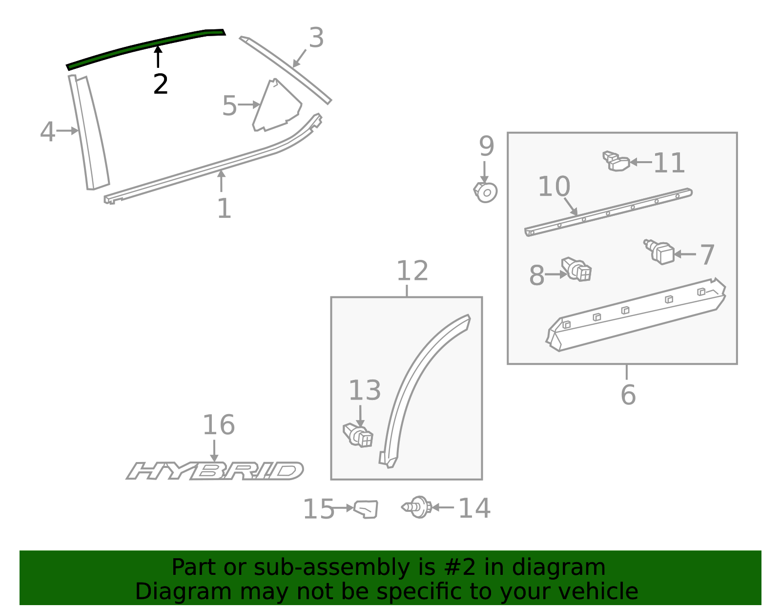 Door Reveal Molding - Clean Finish OEM Exterior | AutoNation Parts