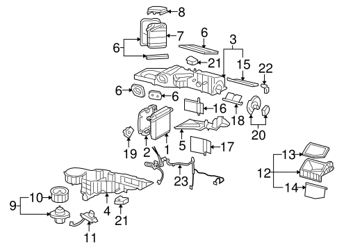 A/C Condenser & Evaporator for 2010 Chevrolet Suburban 1500 ...