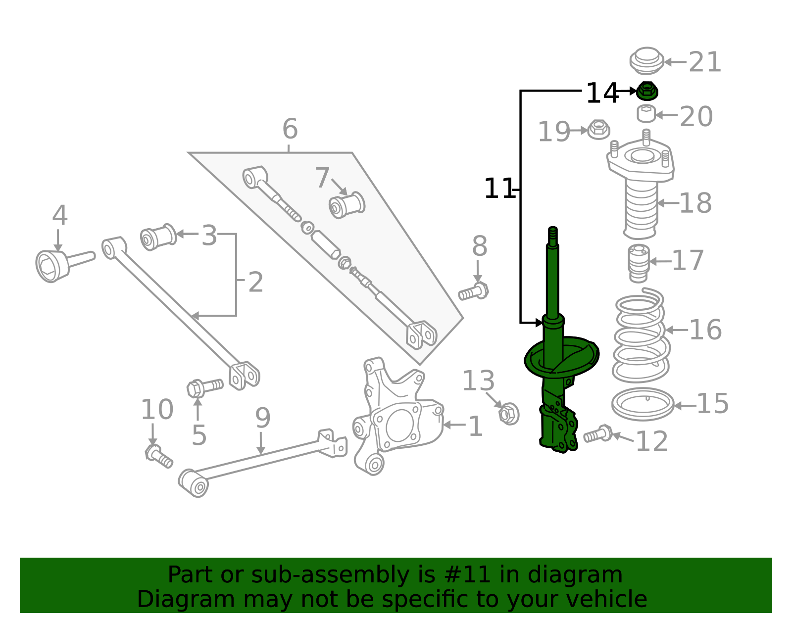2008-2010 Toyota Highlander Strut 48540-80008 | MotorMotor