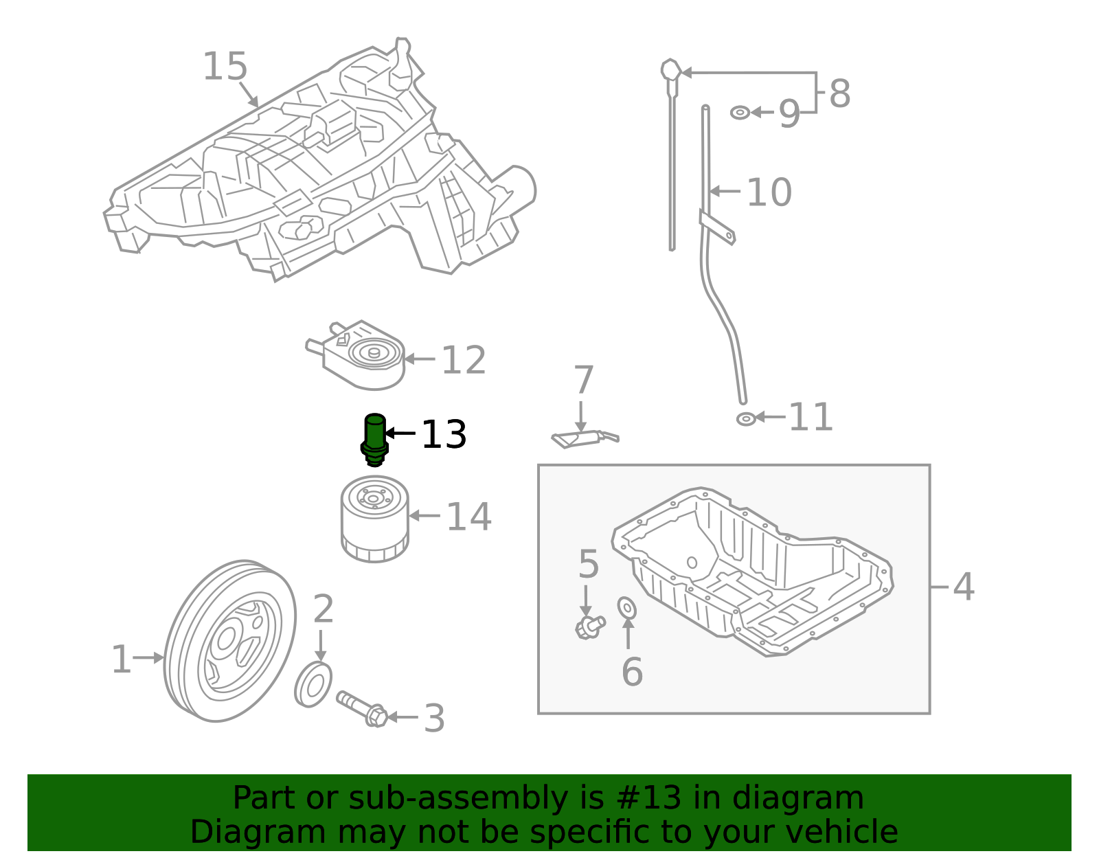 Genuine Oil Cooler Assembly Bolt for 26420-25400 | Hyundai OEM Parts Direct