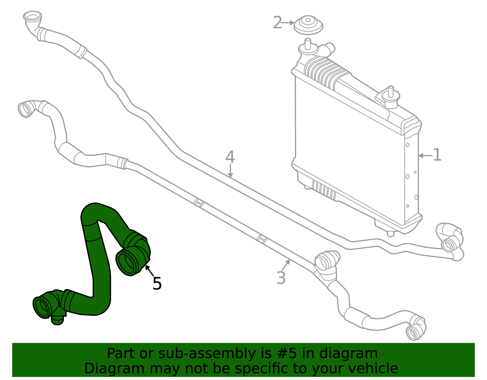 17-12-8-654-821 - Radiator Coolant Hose - 2020-2025 BMW | BMW Parts ...