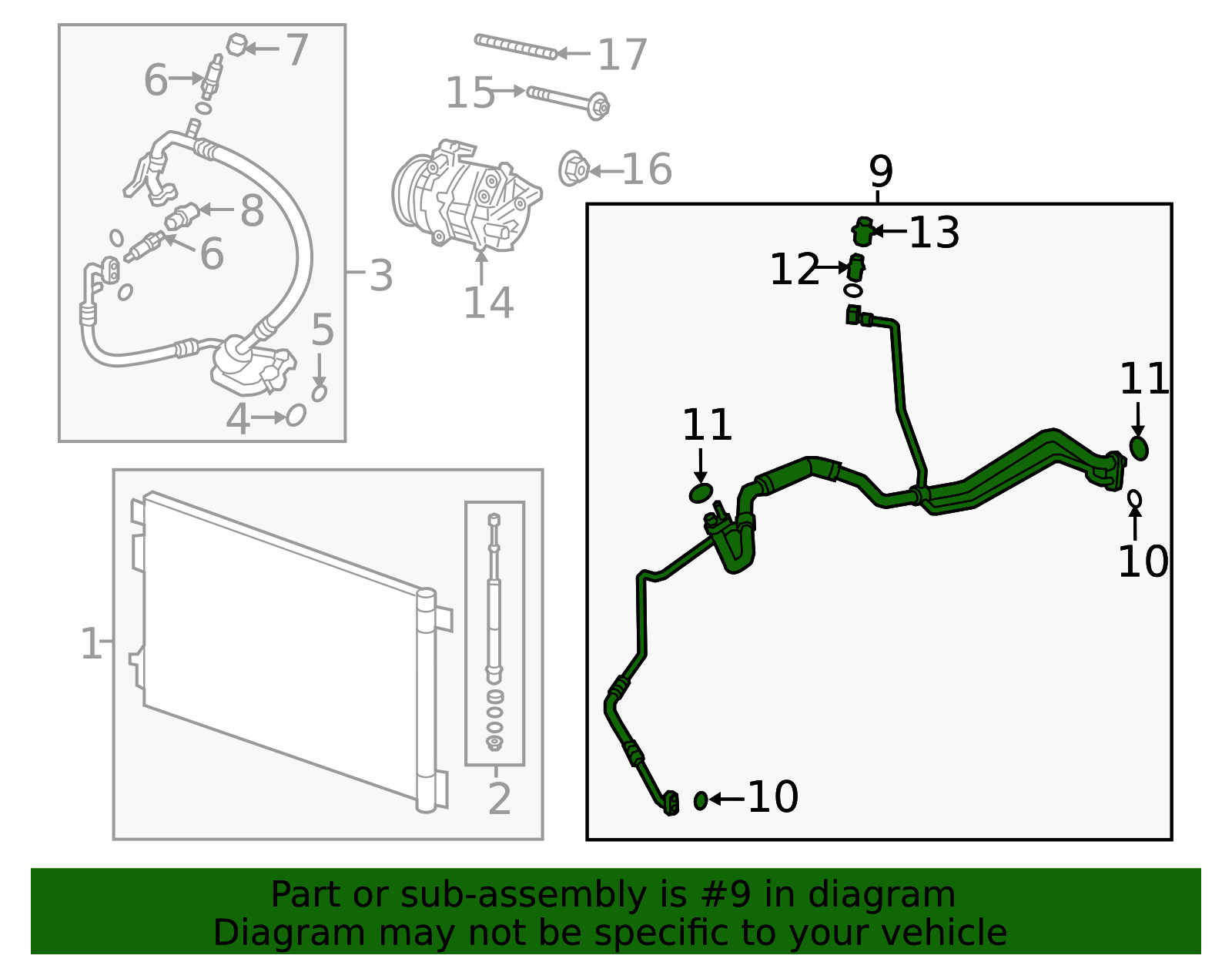 OEM GM Air Conditioning Refrigerant Heat Exchanger For 2020-2024 GM ...