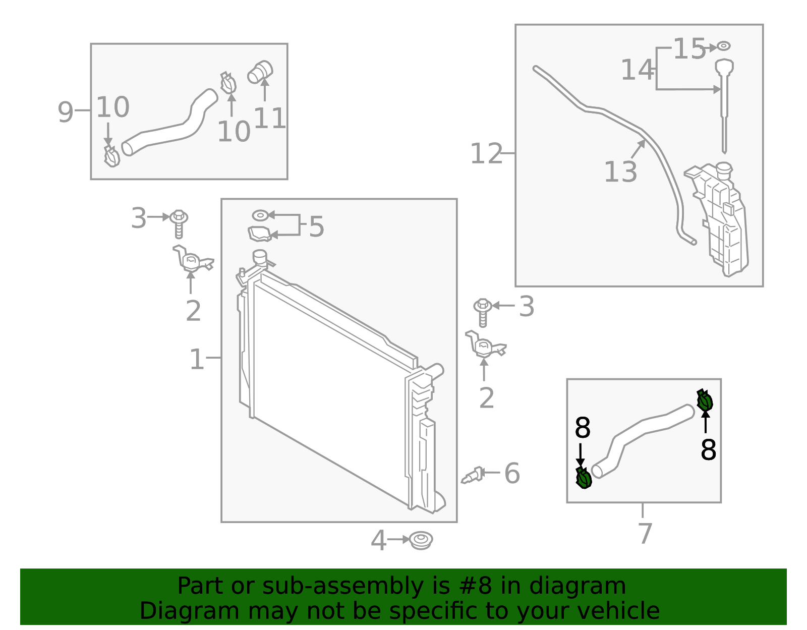 Genuine Connector Hose Clamp for 1991-2025 Hyundai | Part# 25331-2P044 ...