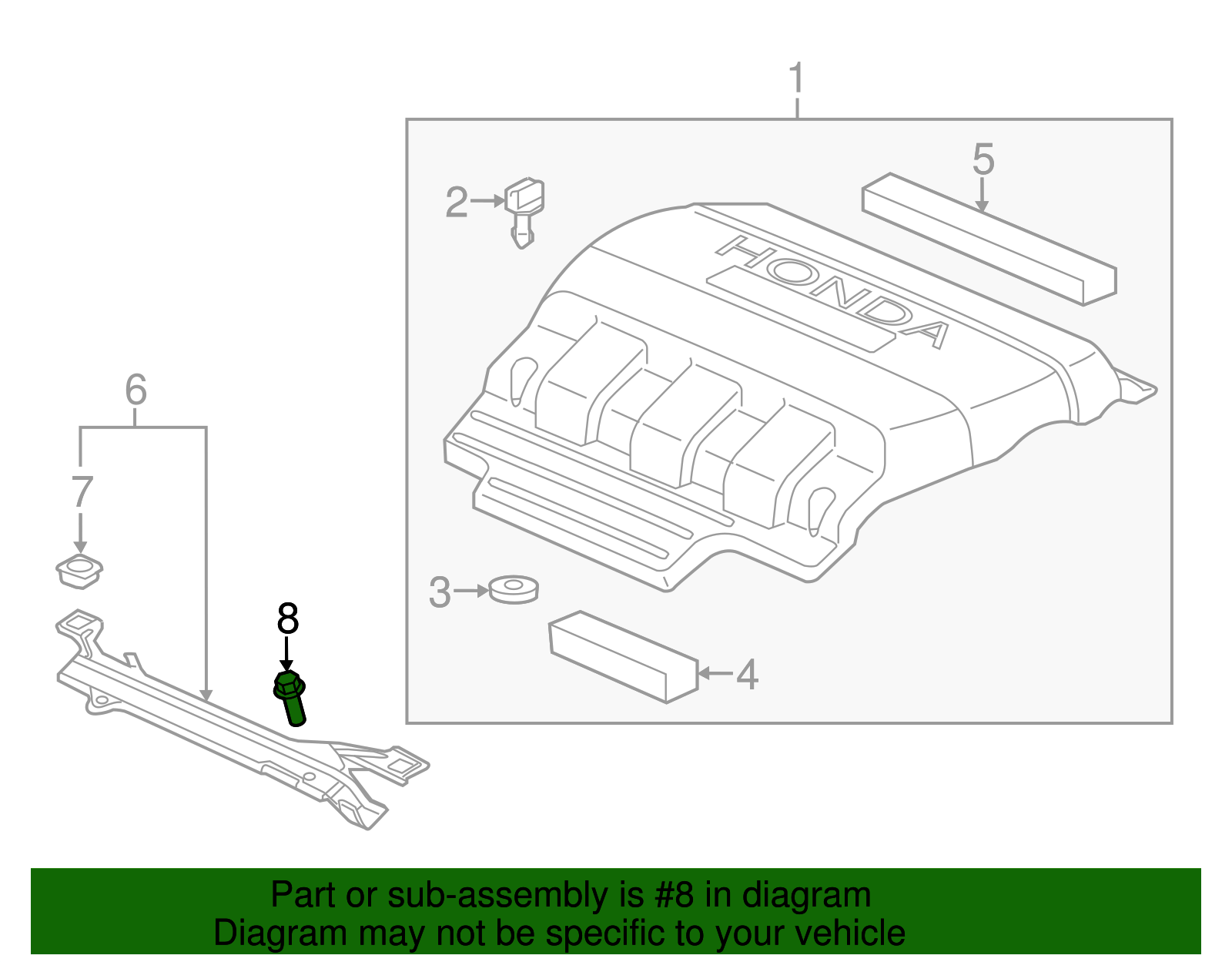 95701-06014-08 - Stay Bolt 2003-2025 Honda | Honda Parts Online