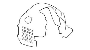 2016-2020 Jaguar XF Fender Liner T2H2010 | OEM Parts Online