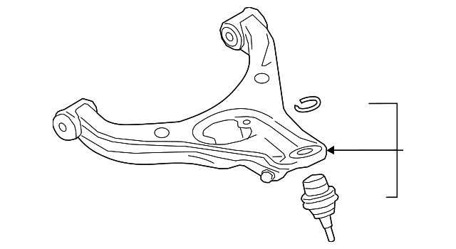 Genuine OEM Ford Part - Lower Control Arm KB3Z-3078-B | Genuine OEM ...