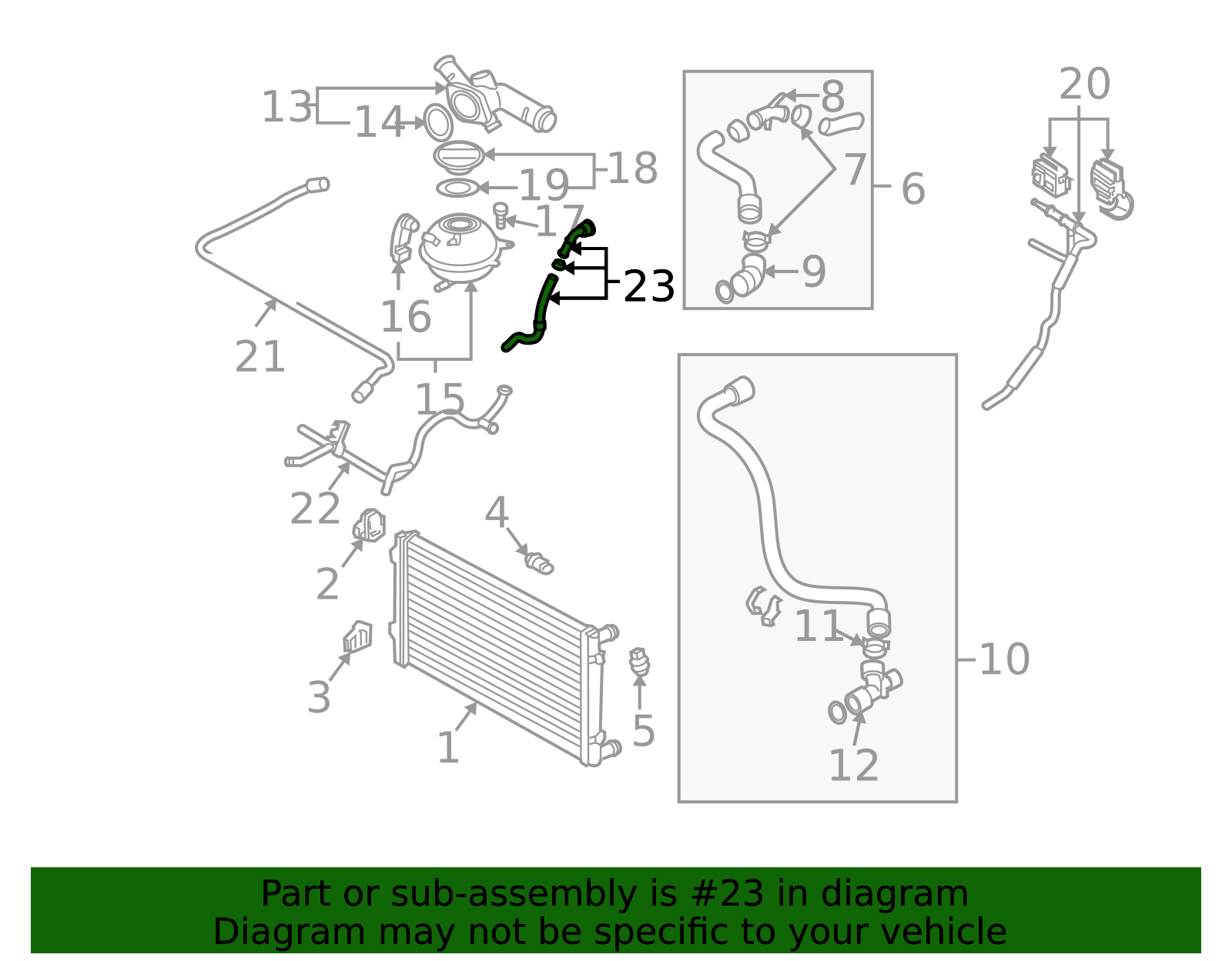 1J0-122-073-BG - Hose 1999-2006 Volkswagen | Wolfsburg Parts Direct