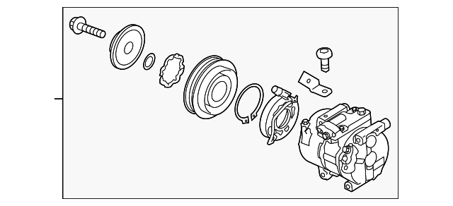 2011-2012 Hyundai Elantra A/C Compressor 97701-3X100 | OEM Parts Online