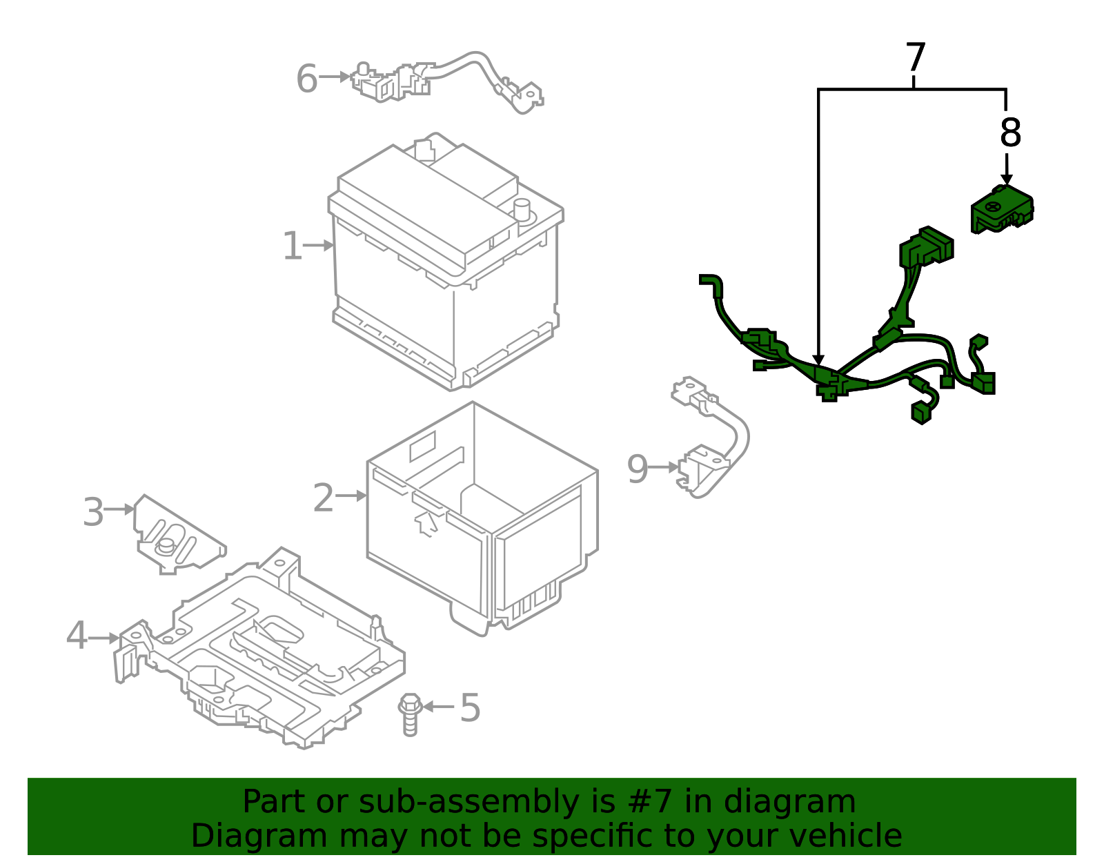 91850-B0511 - Positive Cable 2017-2018 Kia | Kia.Parts Store