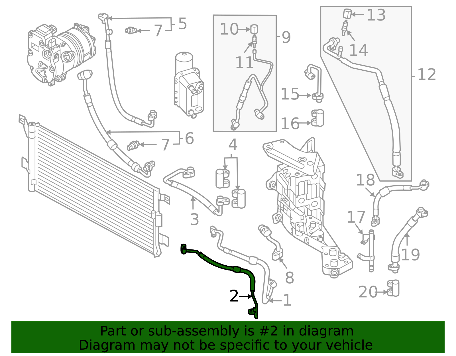 80A-816-741-AL - Audi Front AC Line 2020-2025 Audi | Performance Auto Parts