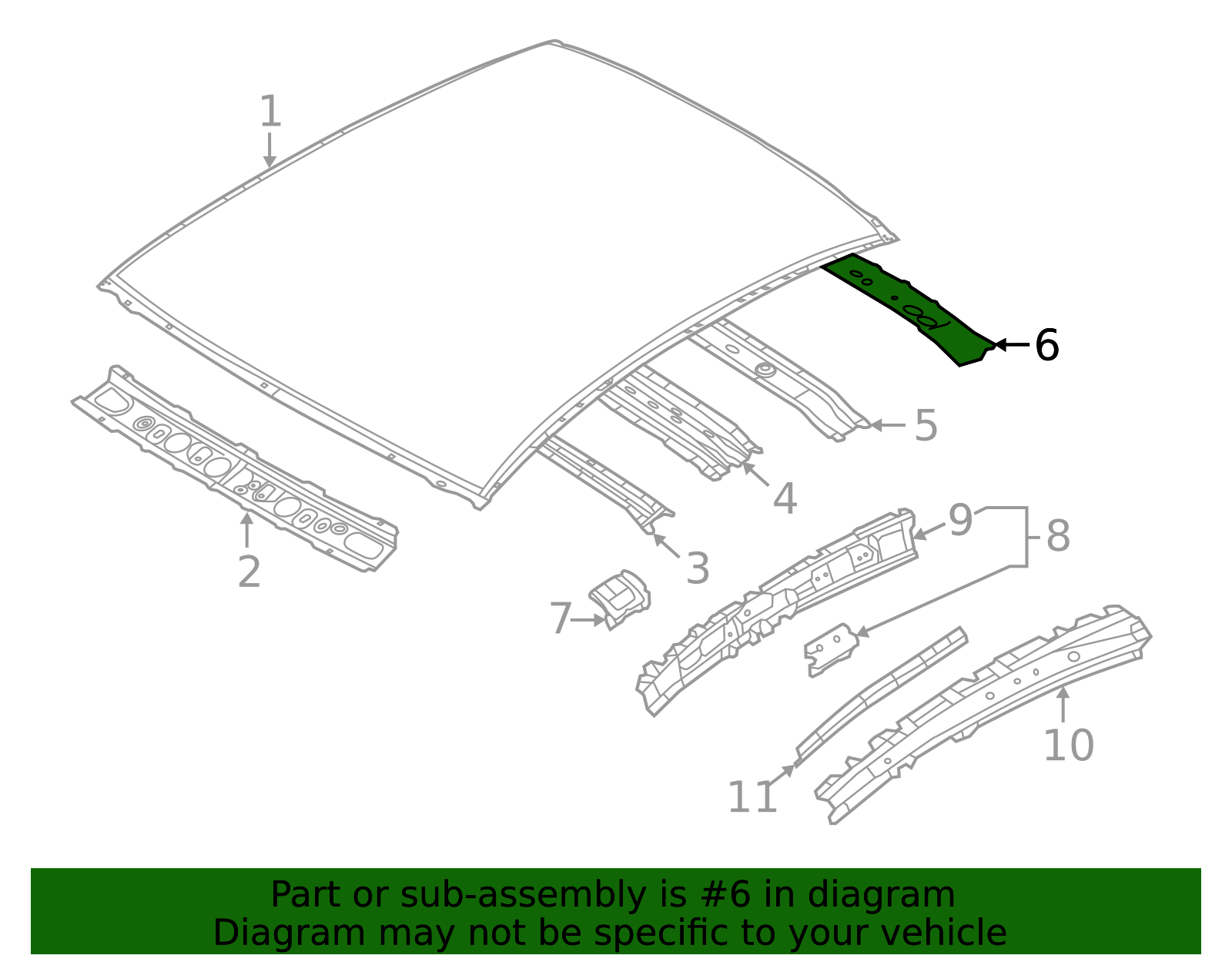 2014-2018 Mazda 3 Roof Header Panel B45A-70-700A | OEM Parts Online