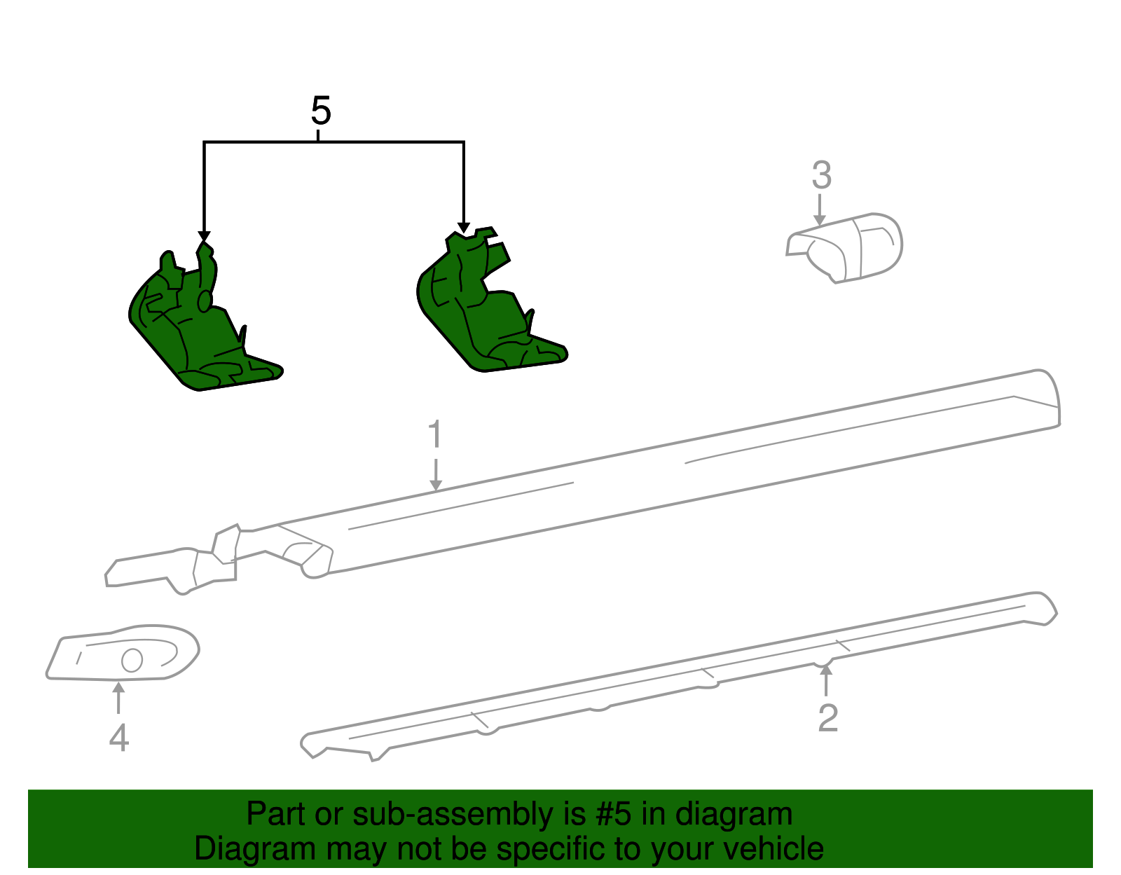 Genuine OEM Ford Part - Bracket 5L3Z-16A506-A | Genuine OEM Ford Parts ...