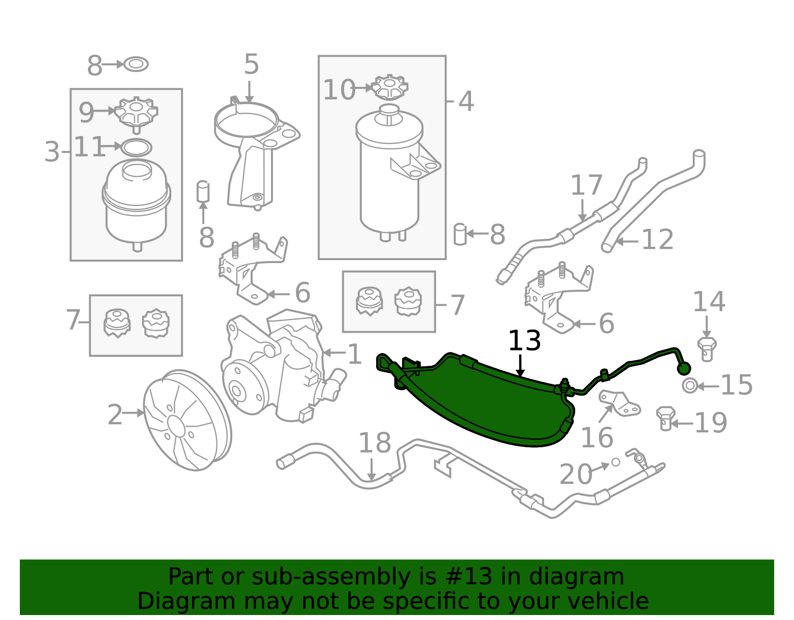 Power Steering Hose - High-Pressure OEM Replacement | AutoNation Parts