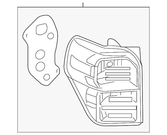 2010-2013 Toyota 4Runner Tail Lamp - PASSENGER SIDE 81551-35370 ...