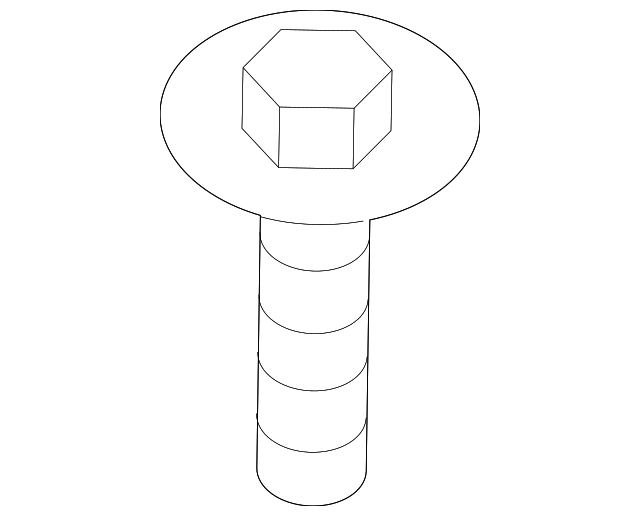 2013-2020 Ford | Bumper Bracket Screw | W716485-S442 | Walls' Ford Parts
