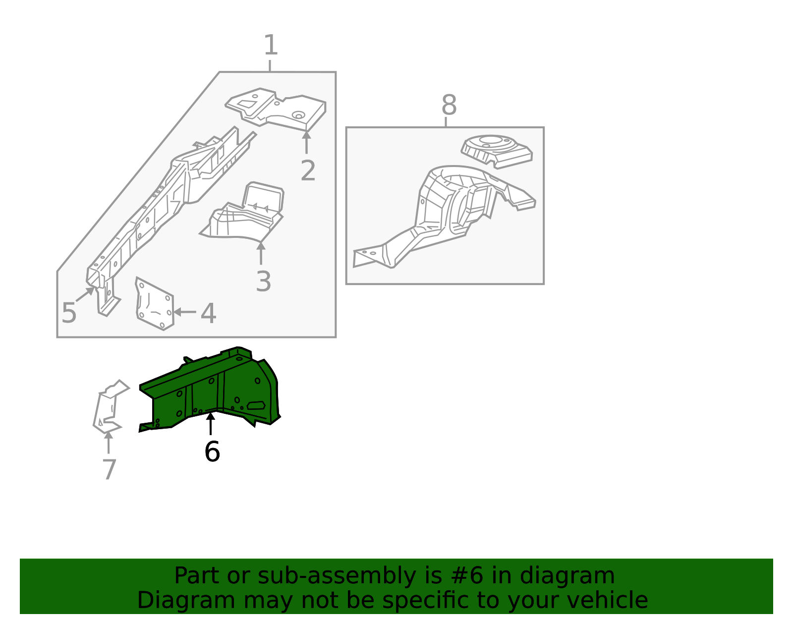 2008-2020 Mopar Upper Rail 04894764AE | Mopar Parts Canada