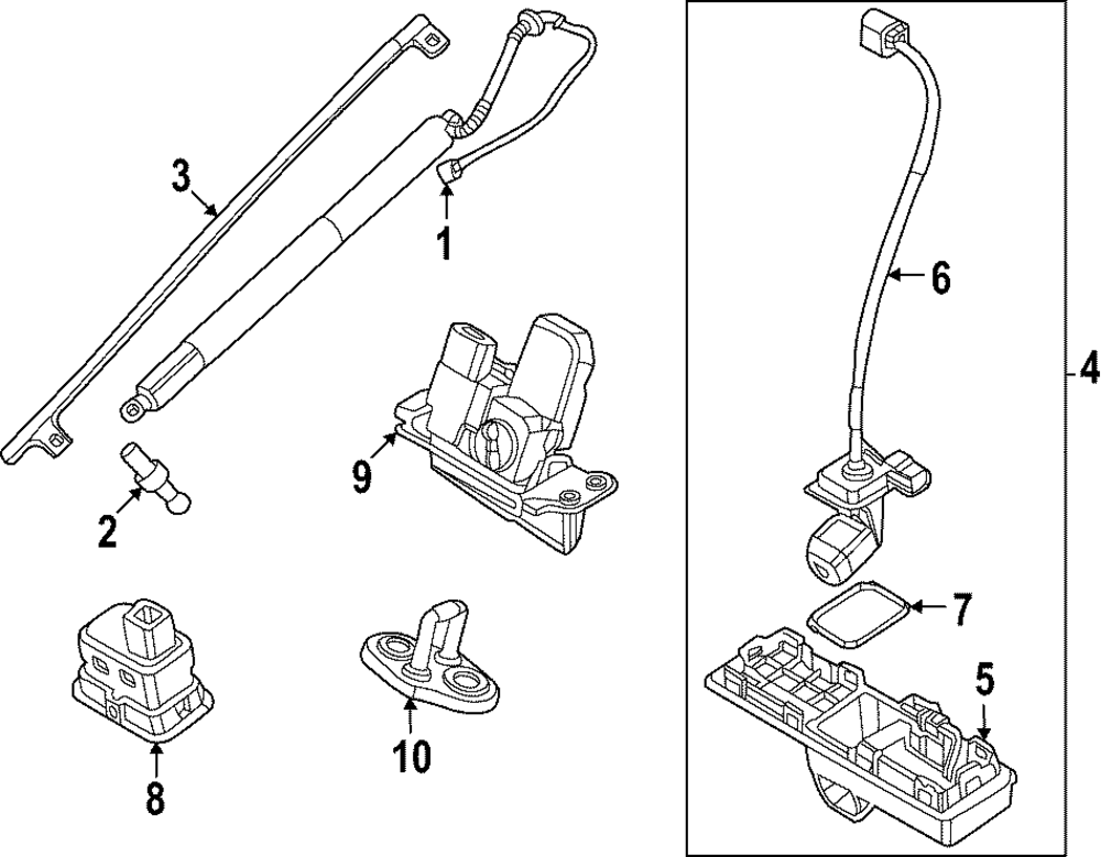 99240-CV510 - Opener Assembly 2022-2024 Kia EV6 | Kia.Parts Store