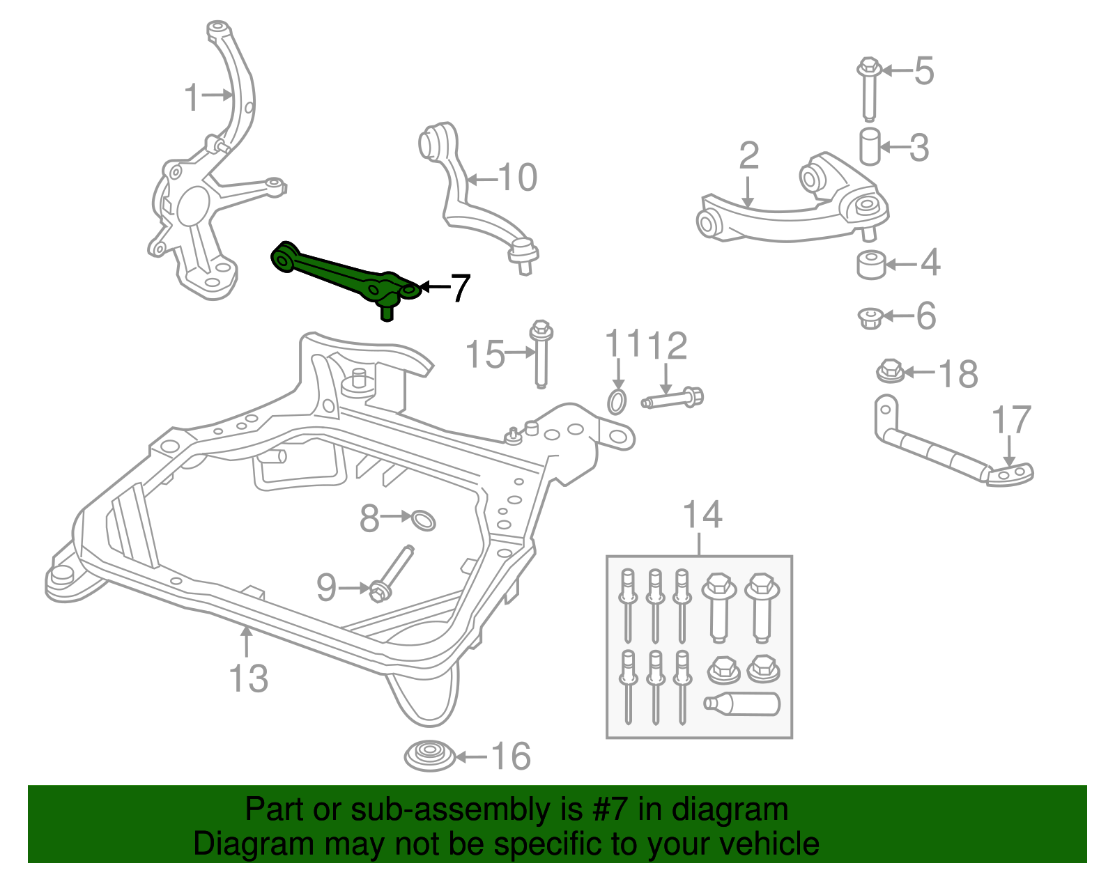 2006-2012 Ford Motorcraft™ Ft Lower Control Arm MCF-2263 | OEM Parts Online