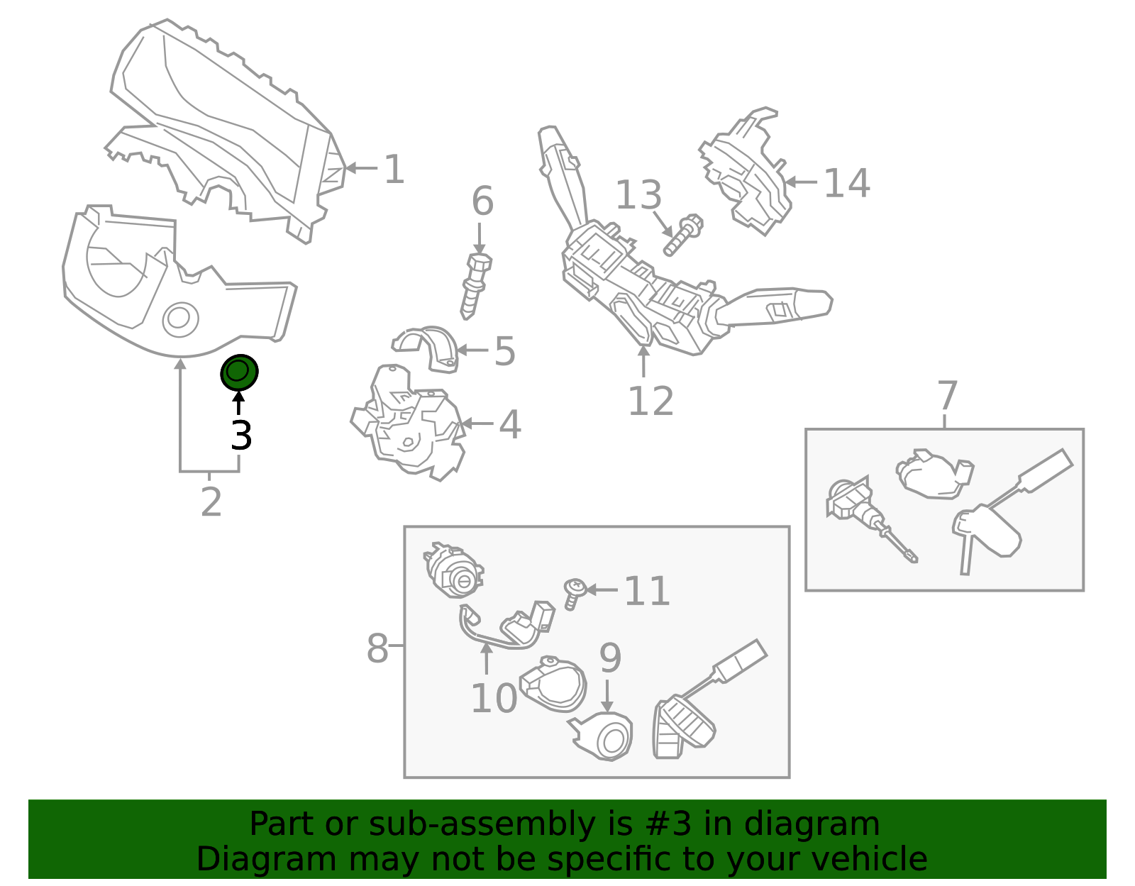 84855-2H000 - Lower Column Cover Grommet 2011-2024 Kia | Kia.Parts Store