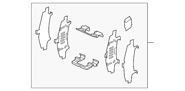2019-2020 Mazda 3 Disc Brake Anti-Rattle Clip Set BCYA-33-29ZA ...