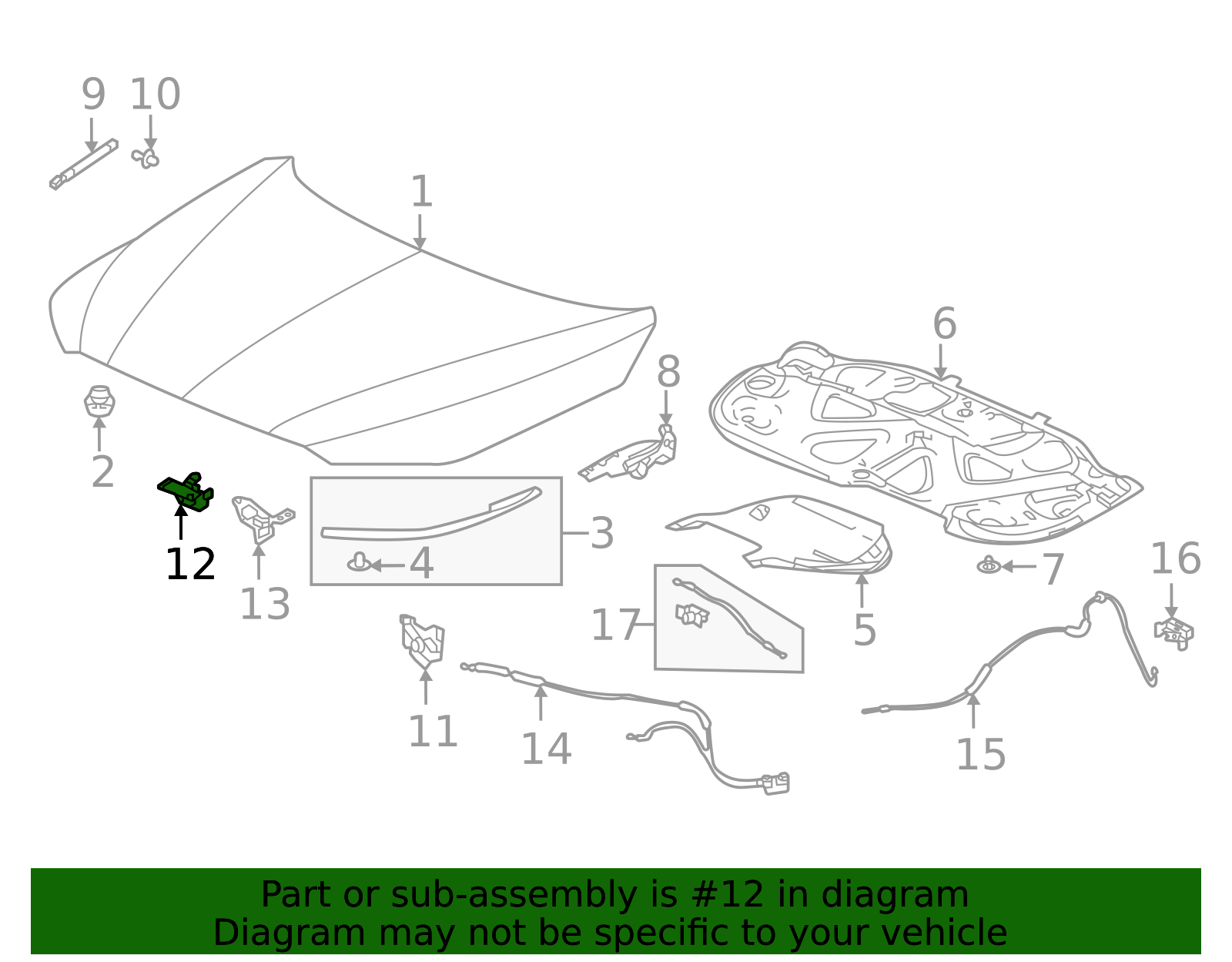 74125-TYA-A01 - Latch 2022-2025 Acura MDX | My Acura Parts