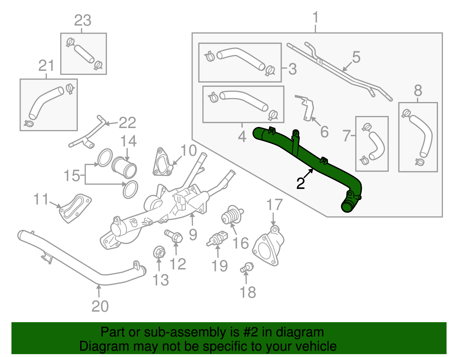 25460-3C501 - Inlet Pipe 2009 Kia Borrego | Kia.Parts Store