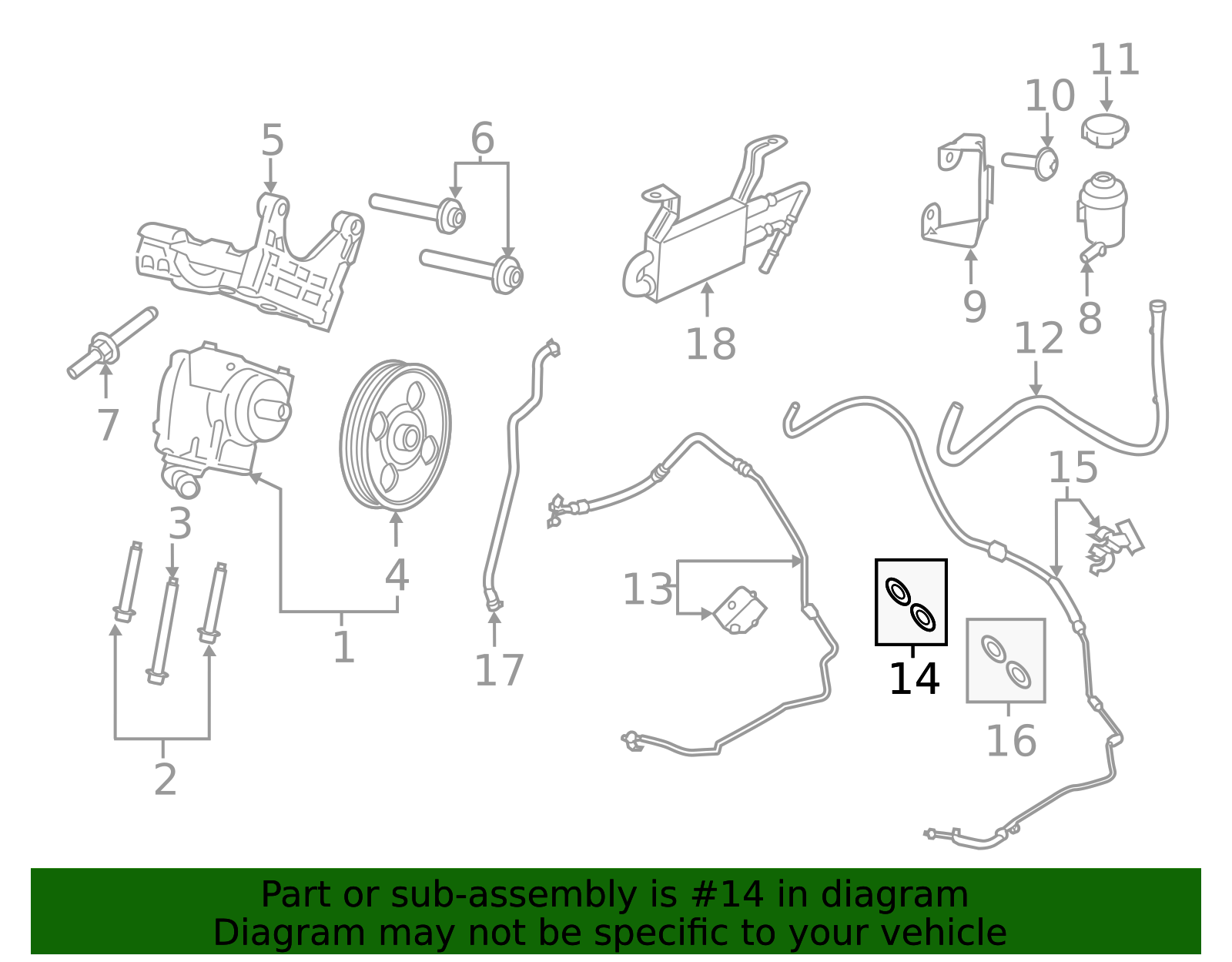 2015-2023 Ford Pressure Hose Seal Kit BK2Z-3F886-A | Awesome Parts Ford
