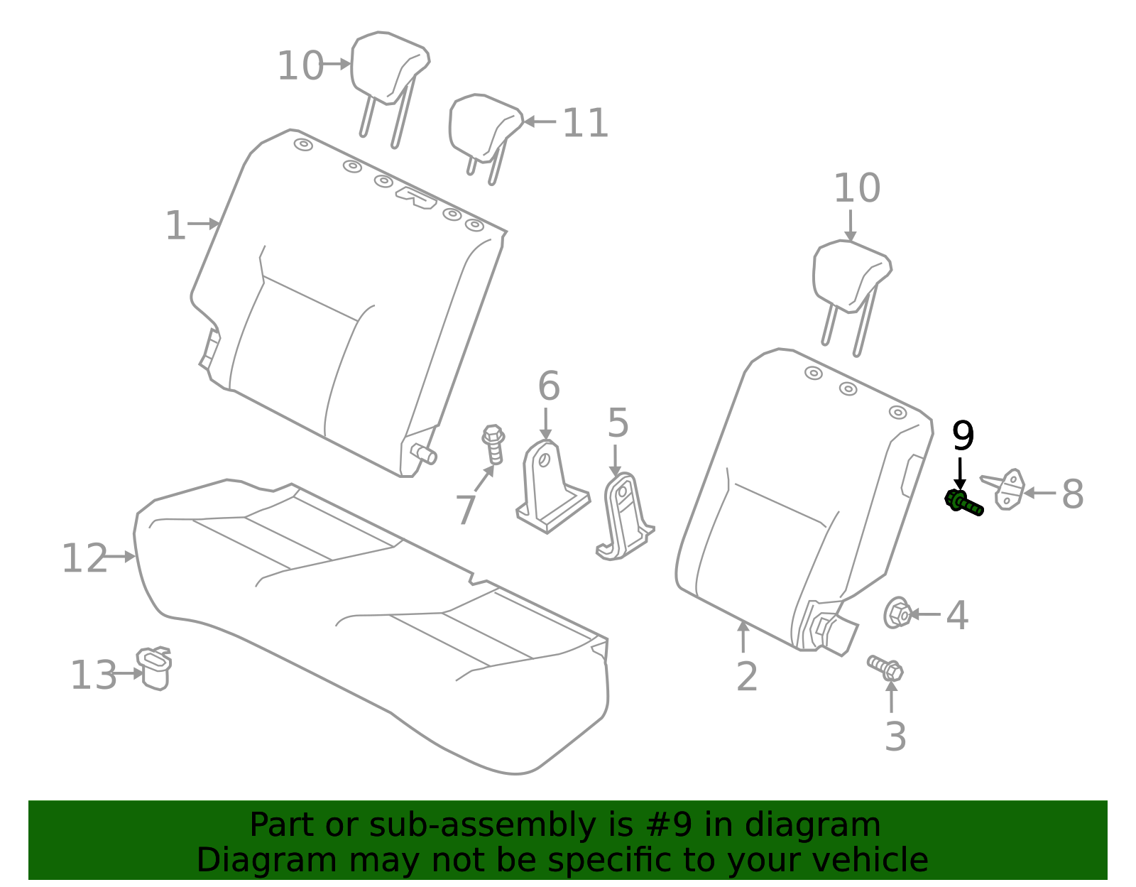 01125-N8041 - A Panel Air Box Muffler Post Nut Reinforce Screw - 2015 ...