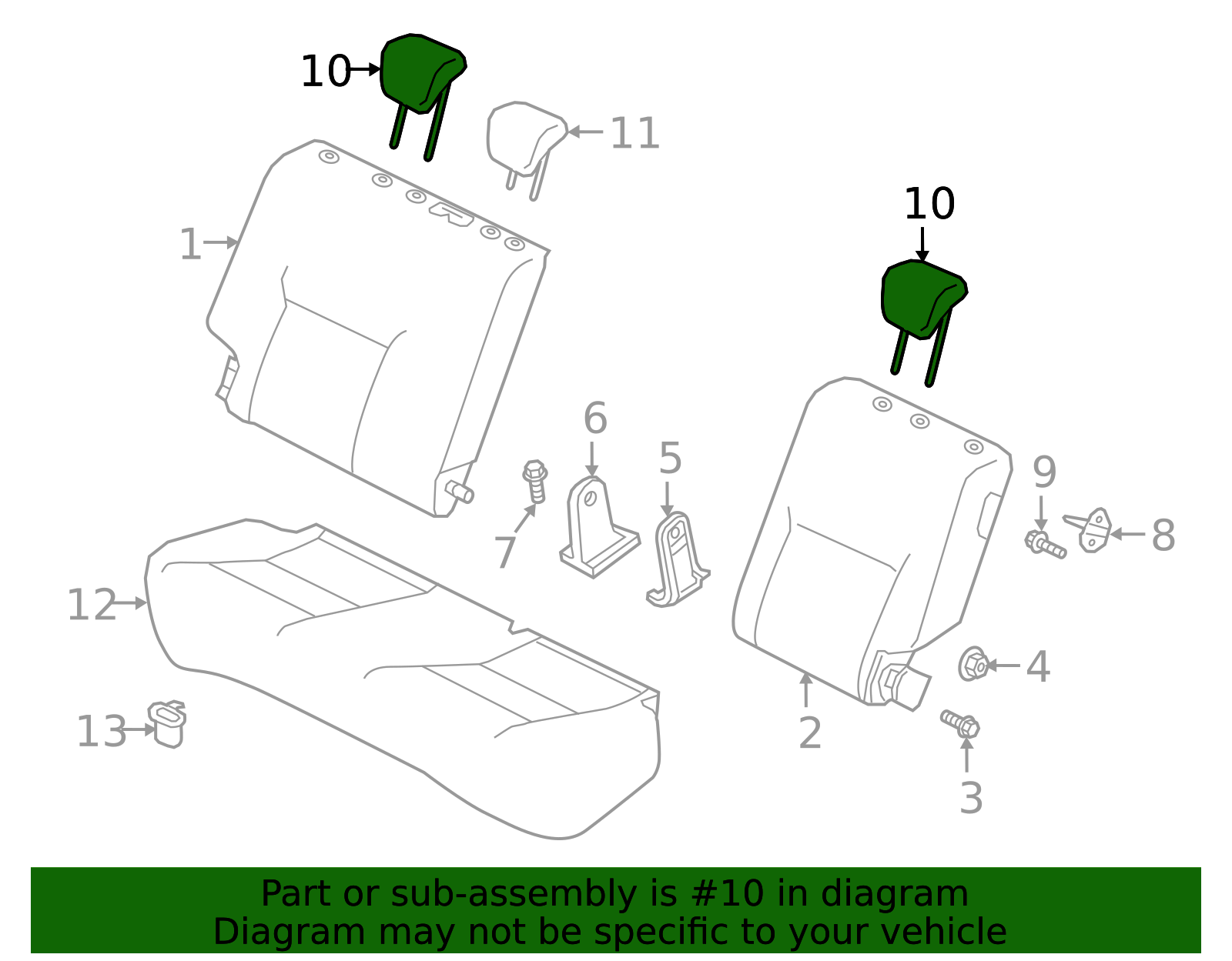 2024-2025 Nissan Headrest, Outer 86430-5R81A | Team Nissan Inc.