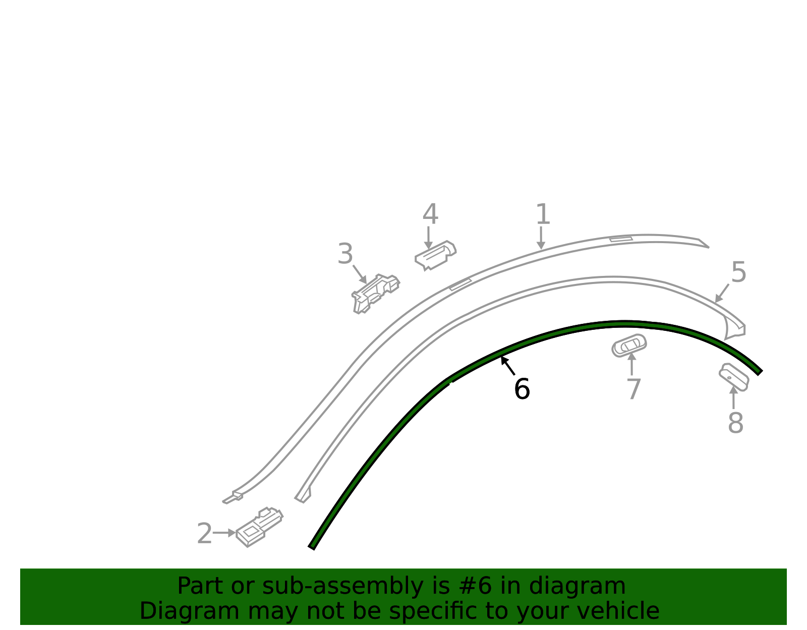 117-673-03-83 - High-Quality Roof Molding for 2014-2019 Mercedes-Benz ...