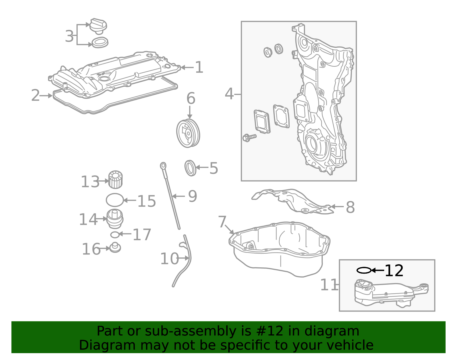 2009-2019 Toyota Engine Oil Pump Pickup Tube Gasket 15147-36010 ...