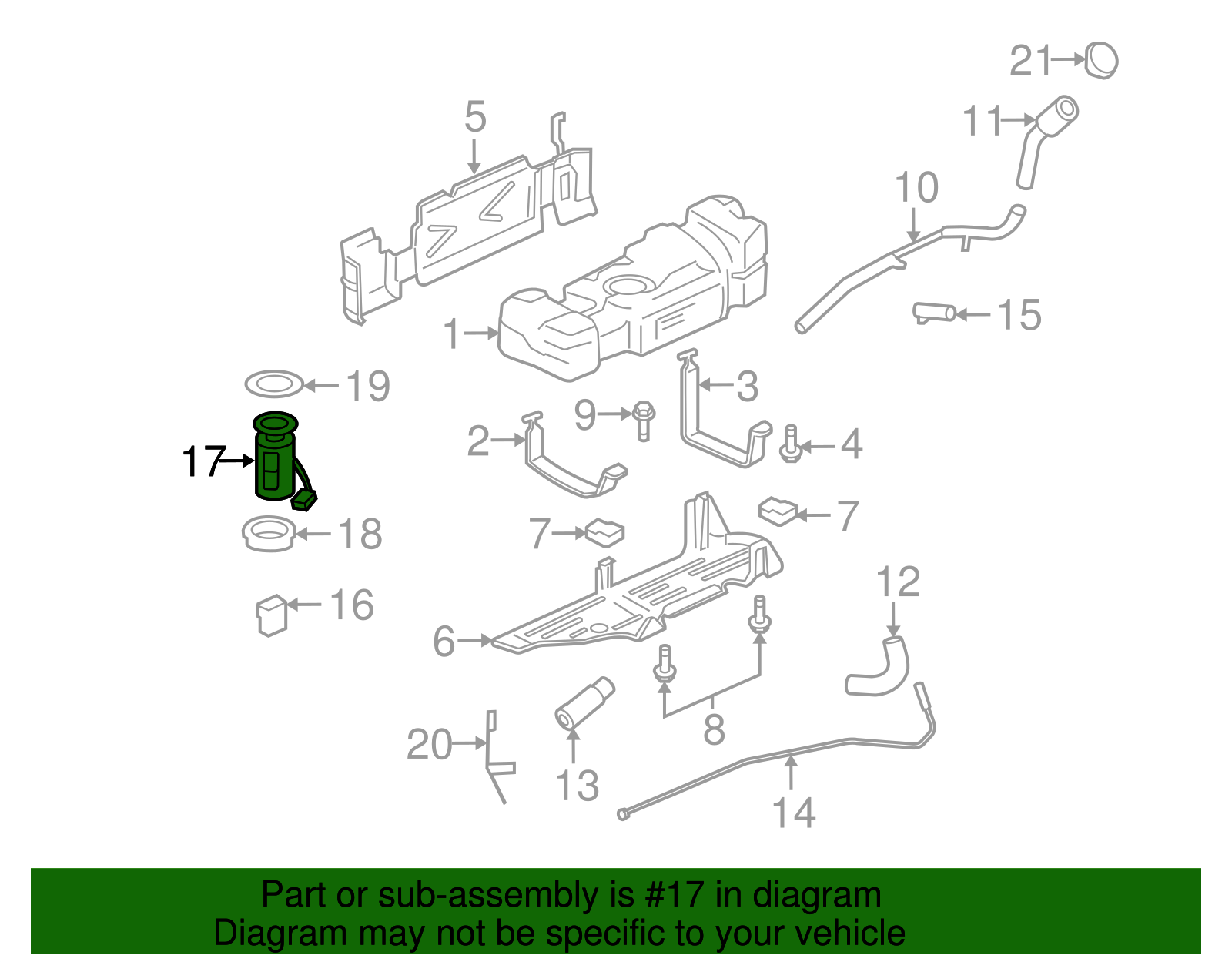 19418263 - 2008-2009 GM - Fuel Pump Module without Fuel Level Sensor ...