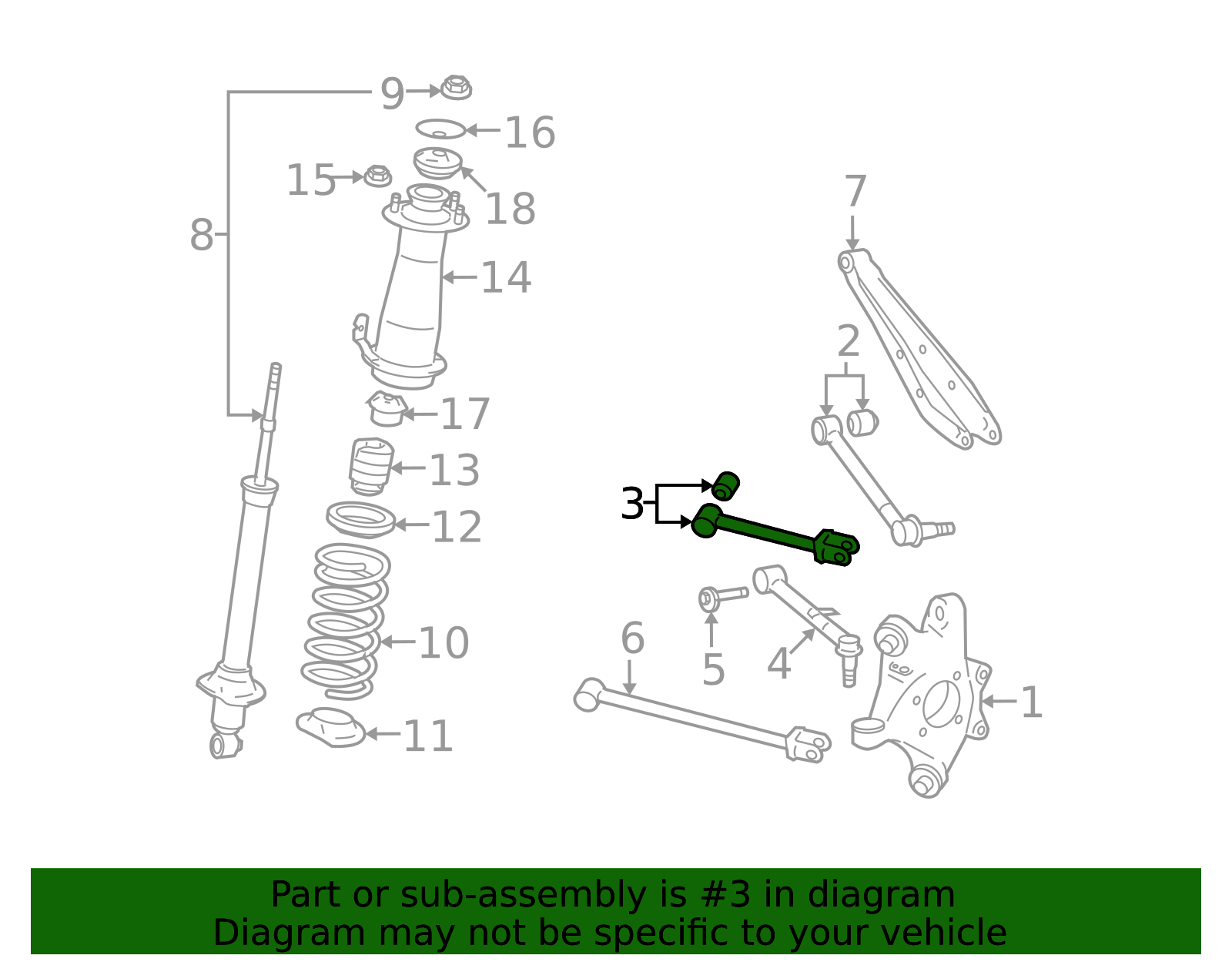 Ft Upper Control Arm 48770-30080 | Lexus OEM Parts Online