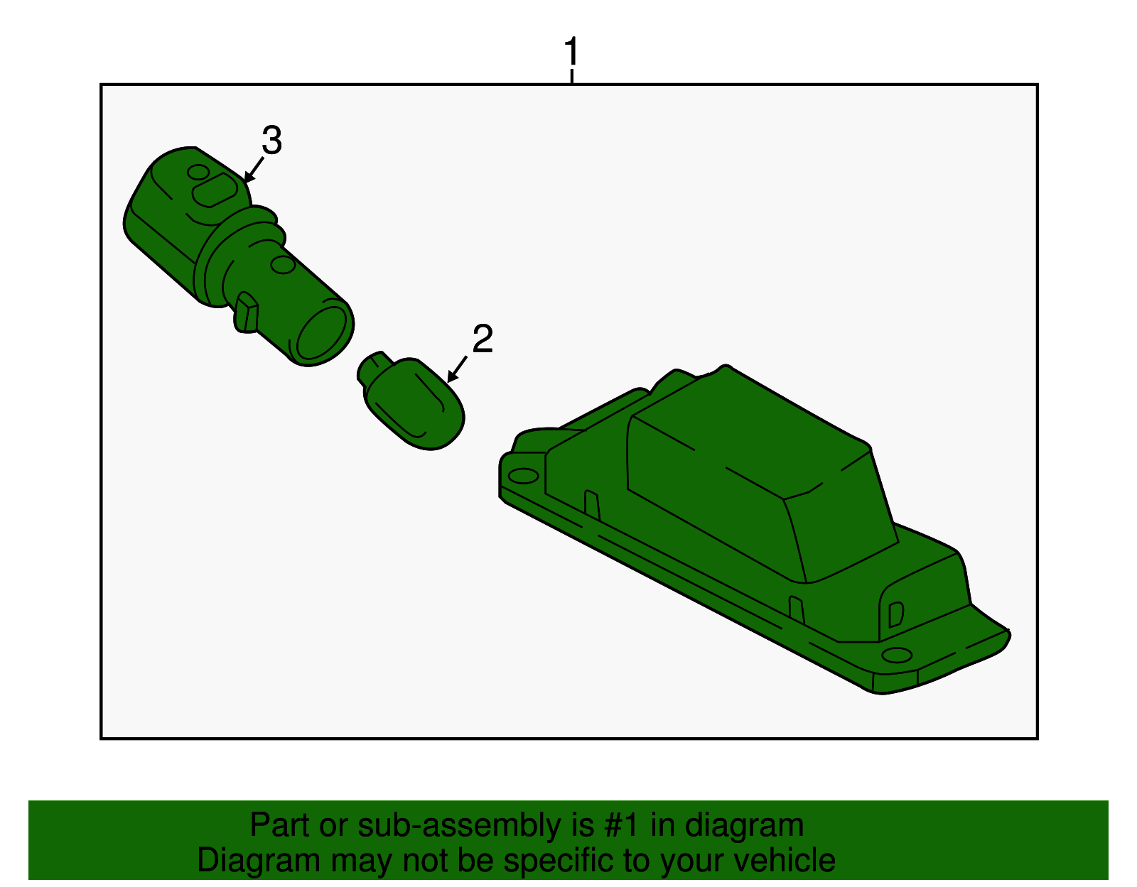 92501-F6000 - License Lamp 2017-2025 Kia | Kia.Parts Store