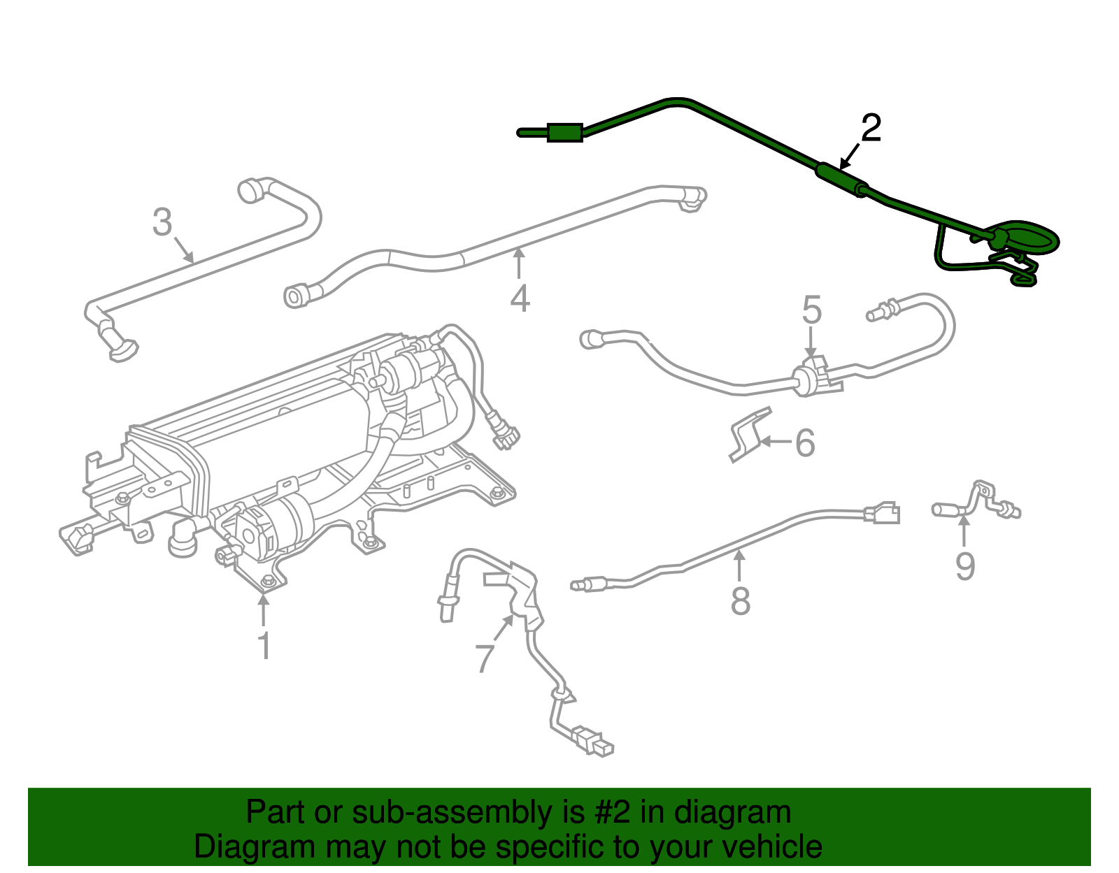 2014-2021 Jaguar F-Type Vacuum Hose AJ813946 | JaguarParts.com