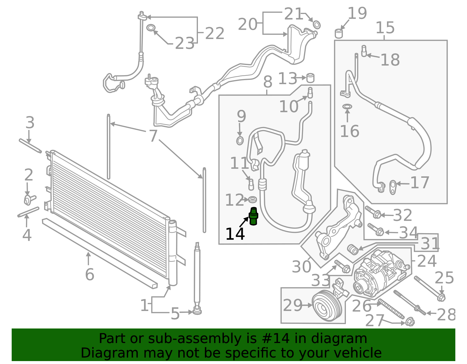 2017-2020 Lincoln Pressure Switch G1BZ-19D594-A | Awesome Parts Ford