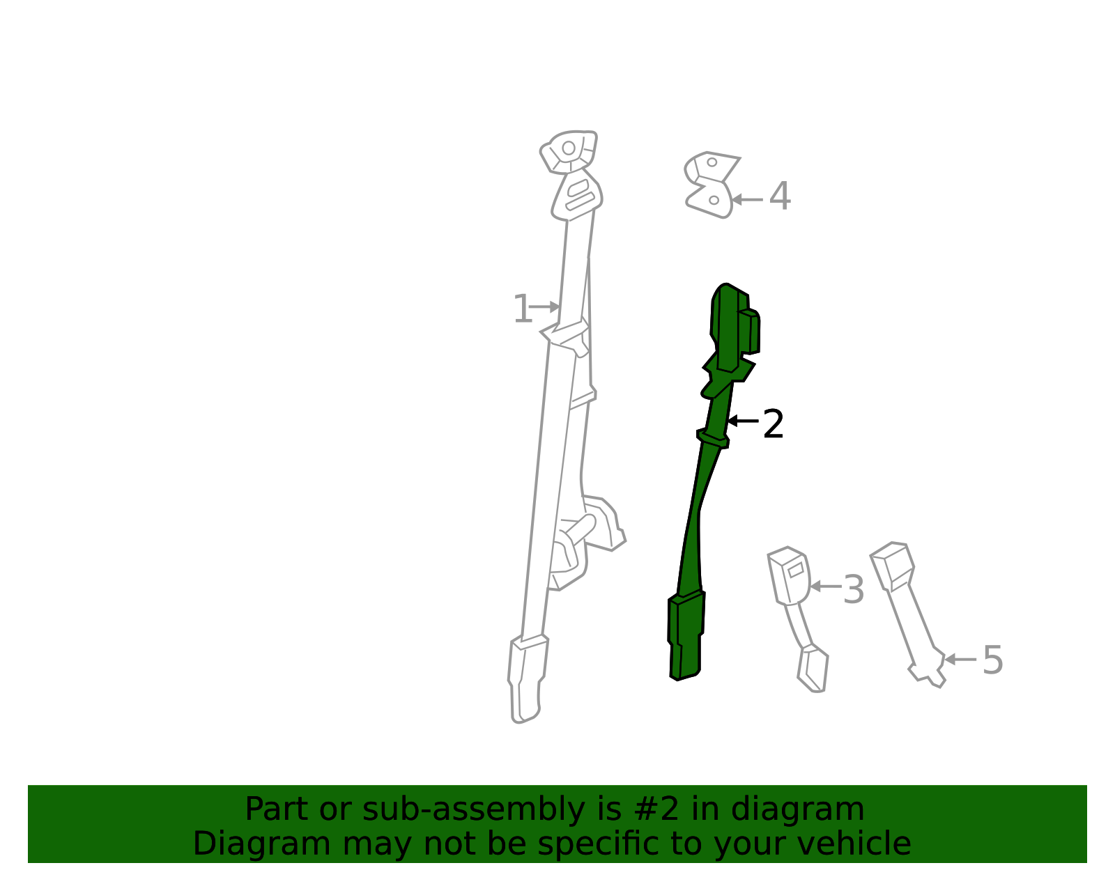 Center Seat Belt FL1Z-78611B64-AA | Awesome Parts Ford