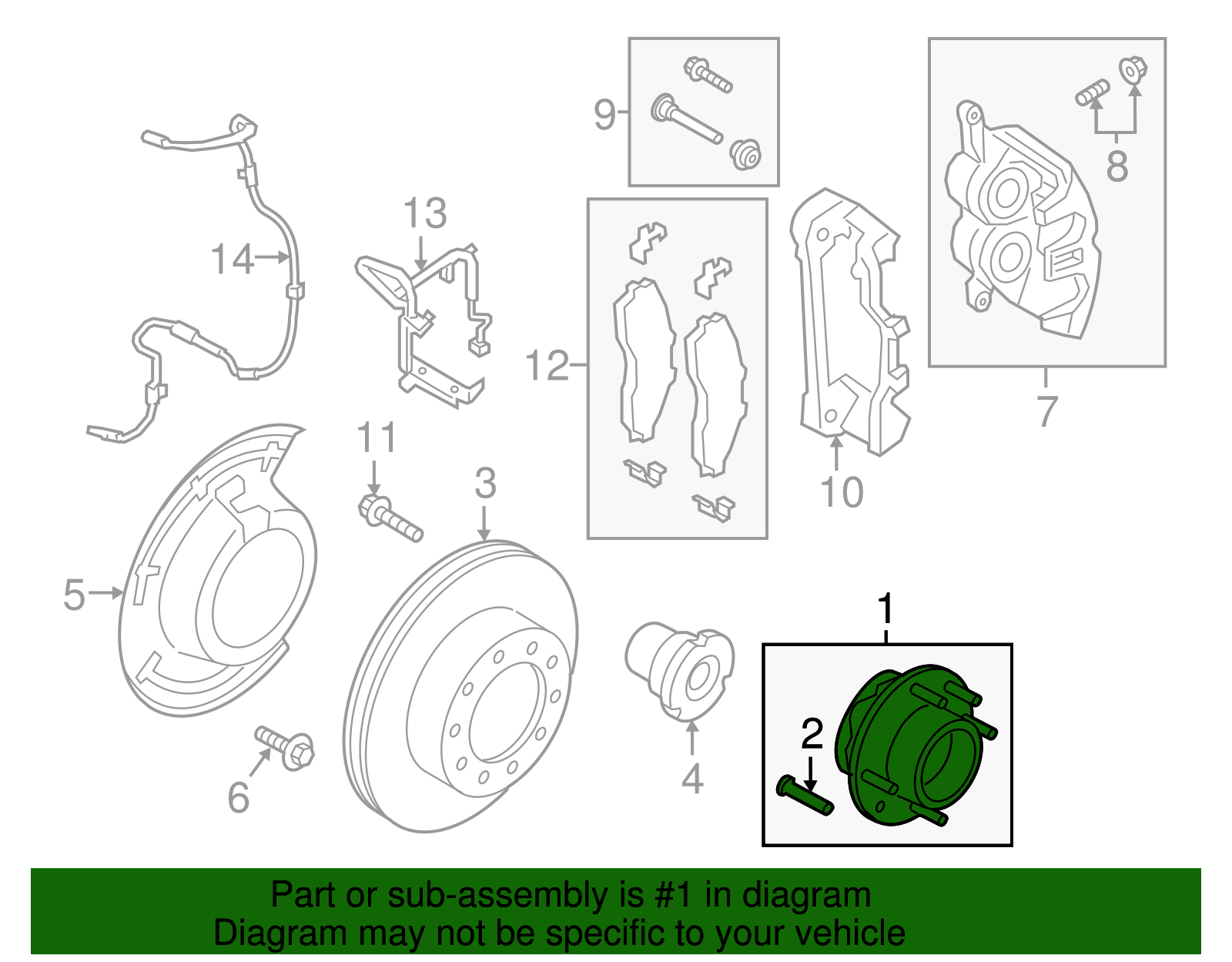 2017-2019 Ford Wheel Bearing And Hub Assembly HC3Z-1104-F | Ford OEM ...