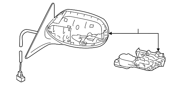 2008-2014 Subaru Impreza Mirror Assembly 91036FG100 | Subaru Parts Store